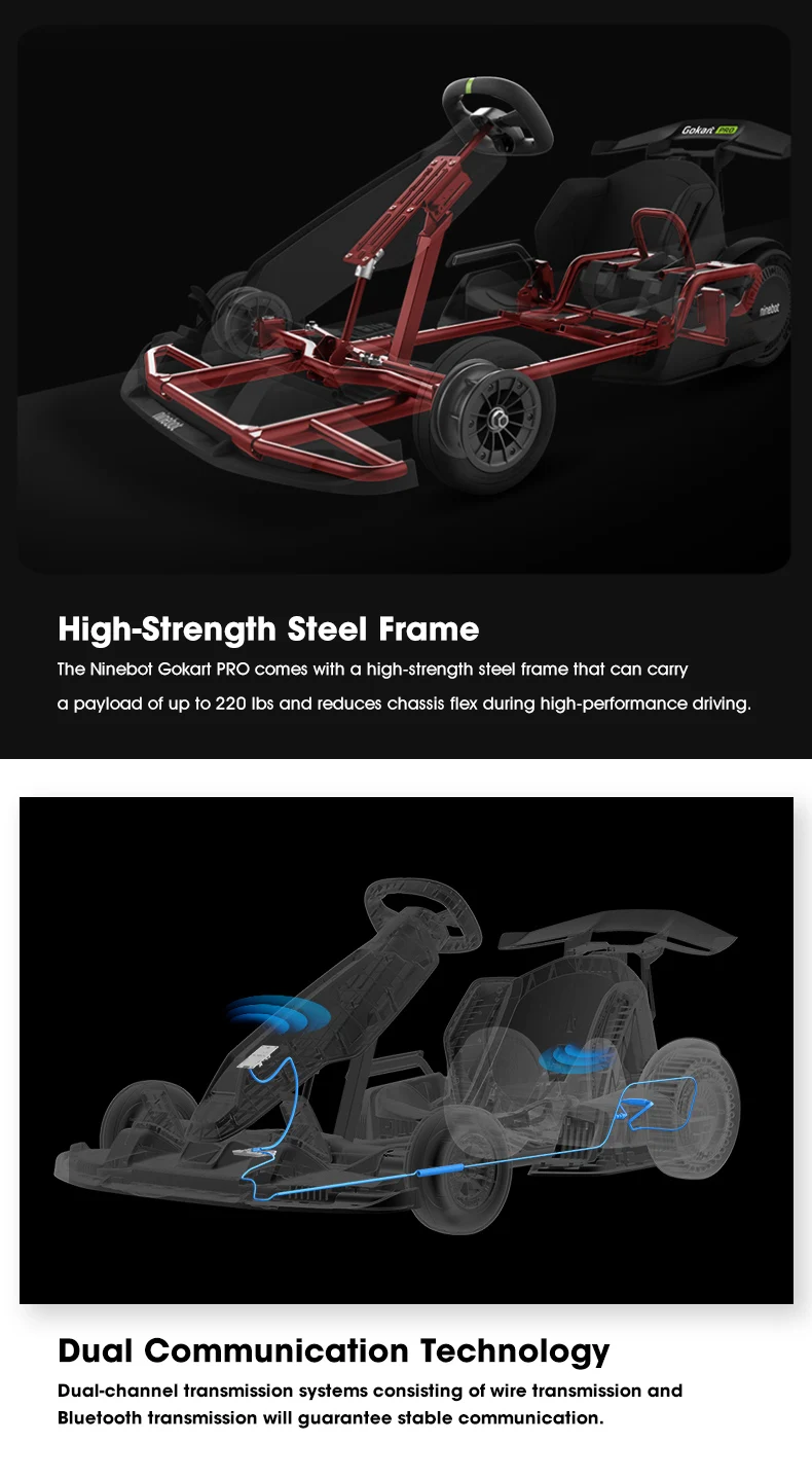 Xiaomi Ninebot Go Kart Pro 2024 New And Gokart Go Karting Car For Kids ...