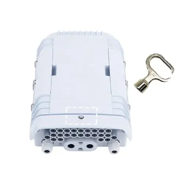 24 Core Fiber Optic Distribution Box Ftth Grey Pc Abs Wall Mounting Or ...