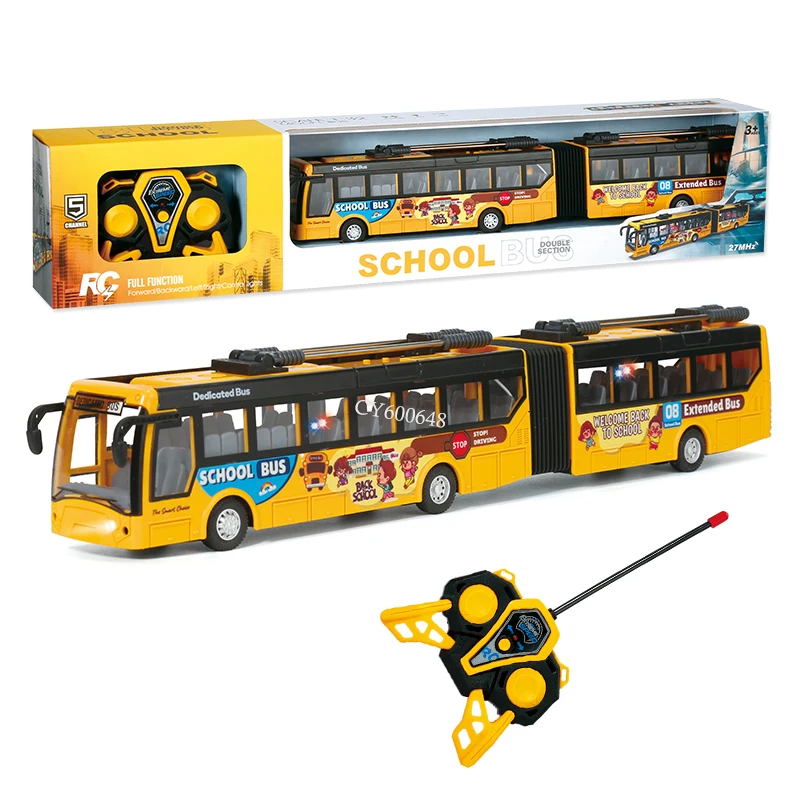 1:32 Scale RC School Bus Remote Control Bus Simulation School Bus Toy ...