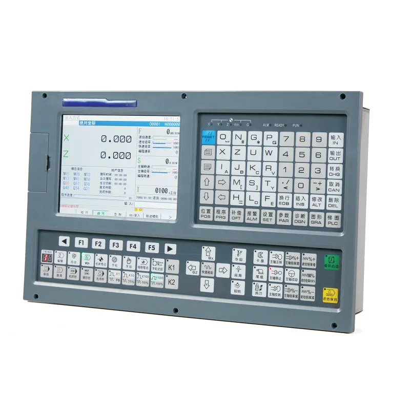 Numerical Lathe Cnc Digital Controlled Manual Cnc Lathe Controller 2 Axis Electrical Control ...