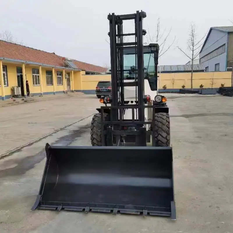 Heavy Duty Compact All Terrain Forklift Truck 4x4 3.5ton 4ton 5ton Rough Terrain Forklift For ...