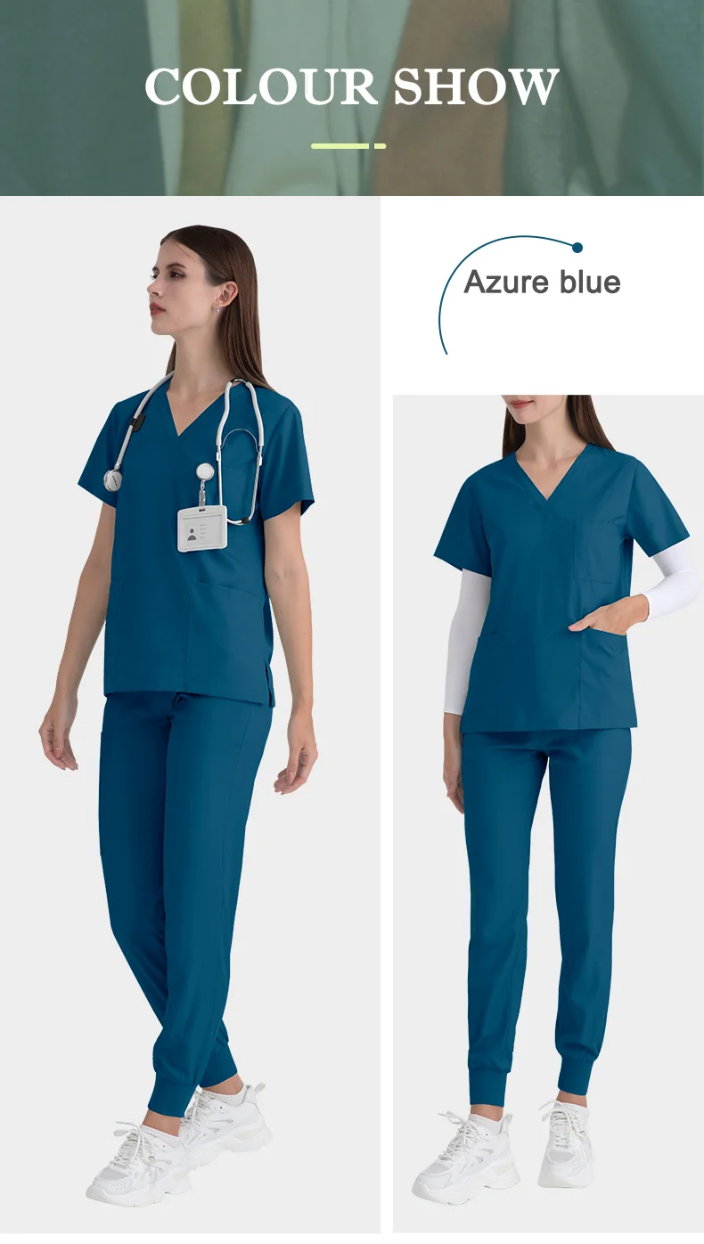 Surgical Nurse Uniforms Sets Anti-wrinkle Hospital Scrubs Suits for ...
