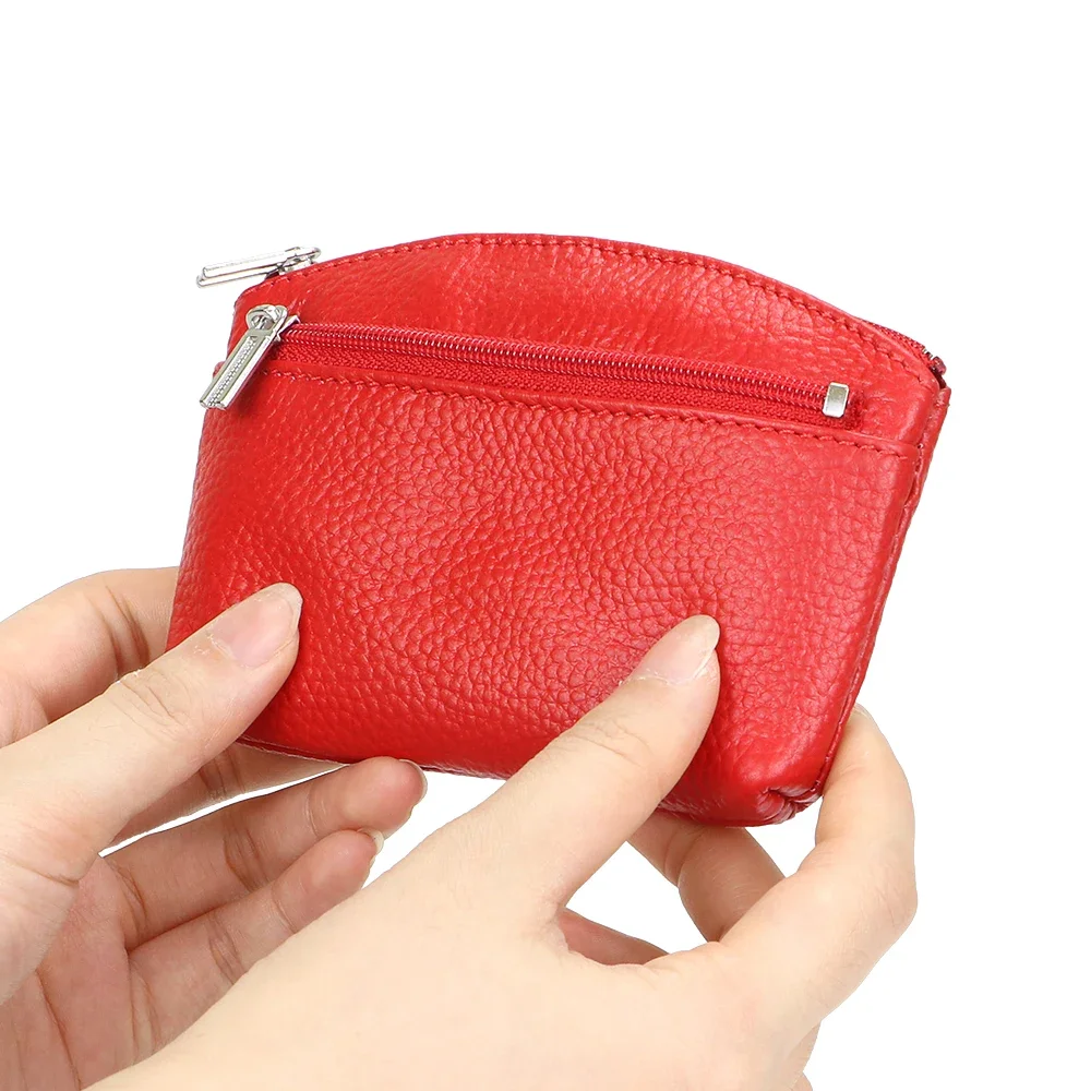 AndoBag Genuine Leather Coin Purse, Minimalist Short Wallet, Women's ...