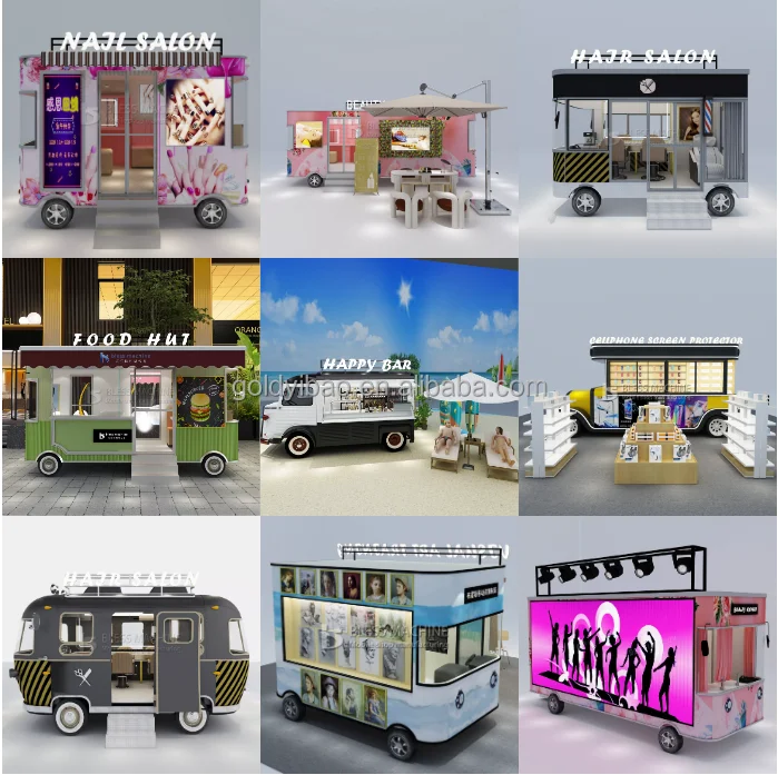 Modern Mobile Beauty Hair Salon Barber Trailer Airstream