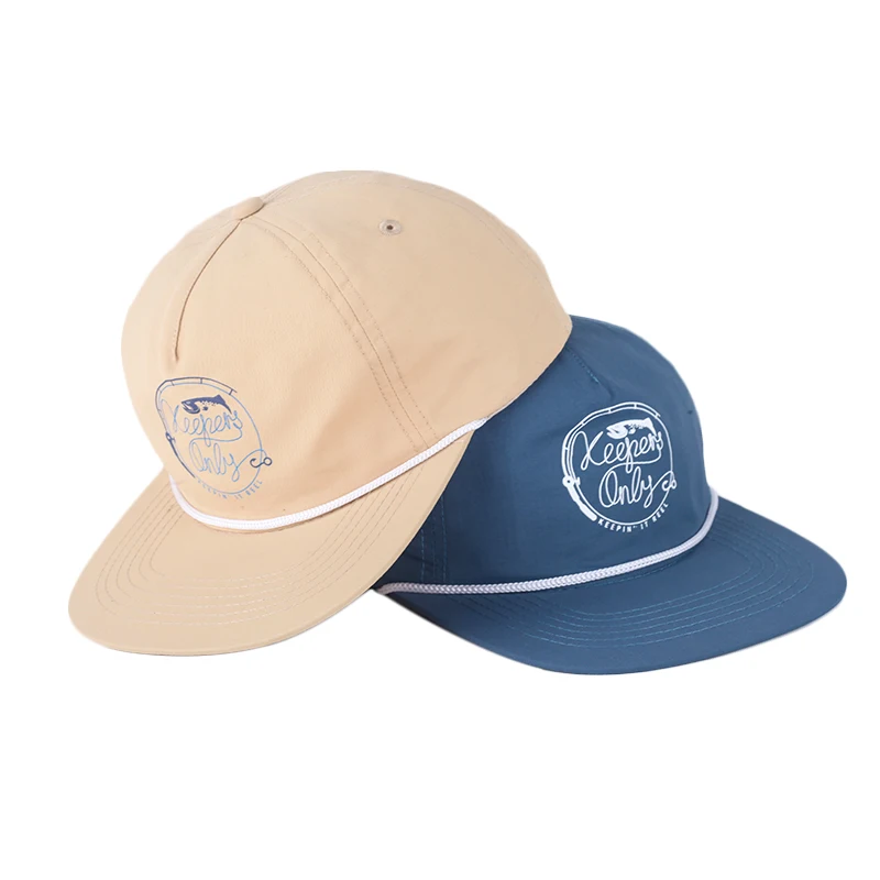 5 Panel Unstructured Snapback Hat with Embroidery Logo