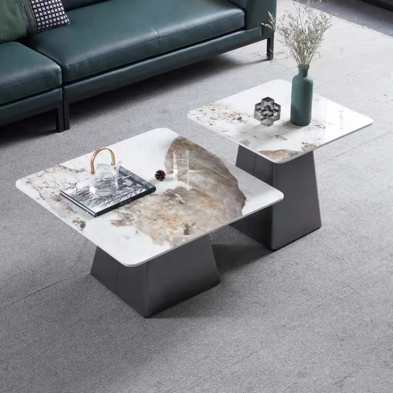 Modern Simple square Coffee Table Living Room Coffee Table Small ...