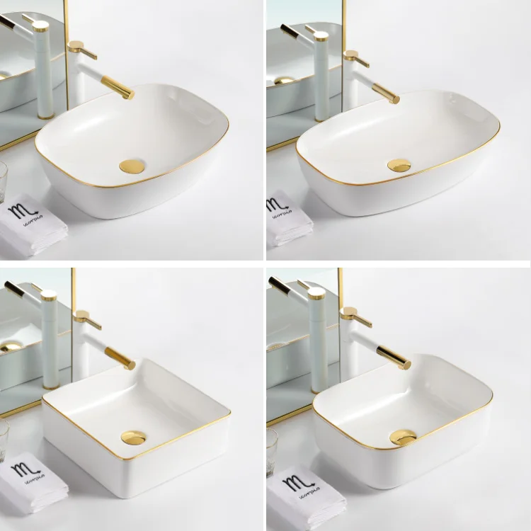 Customized Lavabo Luxury Toilet Table Top Ceramic Sink