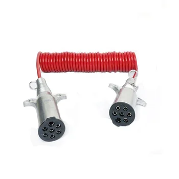 Sae J2863 7针圆形叶片连接器sae J560重型车辆iso Abs拖车电缆 - Buy 7针拖链电缆,拖车螺旋接头插座和拖车延长线 ...