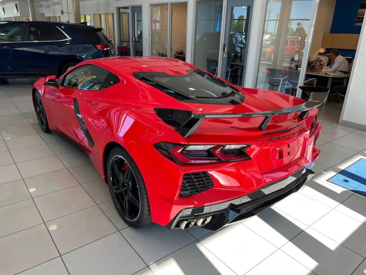 Carbon Fiber High Wing for Chevrolet Corvettes C8 Rrear Trunk Spoiler ...