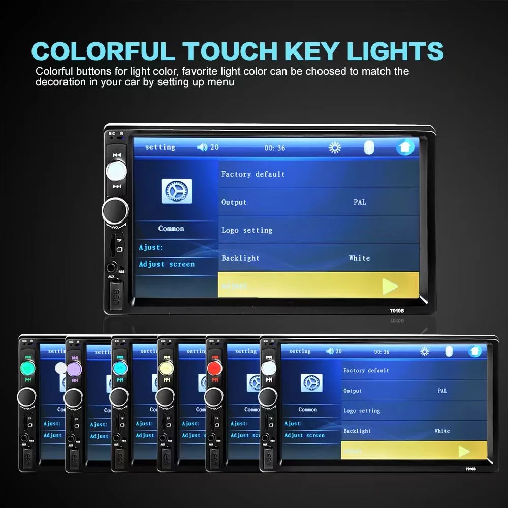 7 Inch 7038b Car Player Usb Card Music Radio Bluetooth Hands-free Mp5 ...