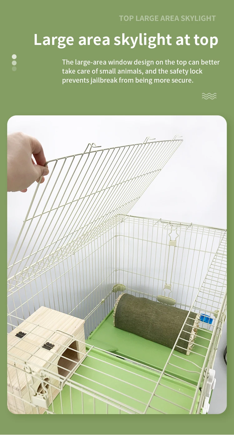 Luxury Large Rabbit Cage Anti-spray Urine Drawer Rabbit Guinea Pig ...