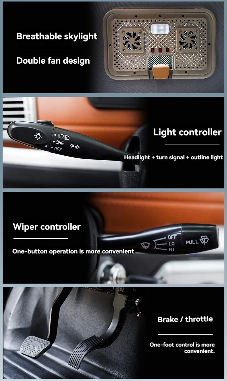 4 Wheel Enclosed Electric Scooter Car Without Driving Licence / Right ...