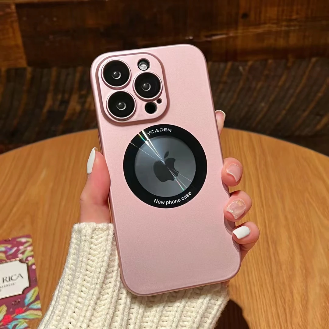 Luxury Matte Logo Hole For Magnetic Wireless Charging Case For Iphone ...