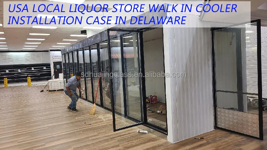 Grocery Store Walk in Freezer Room Parts Glass Door - SHHAG