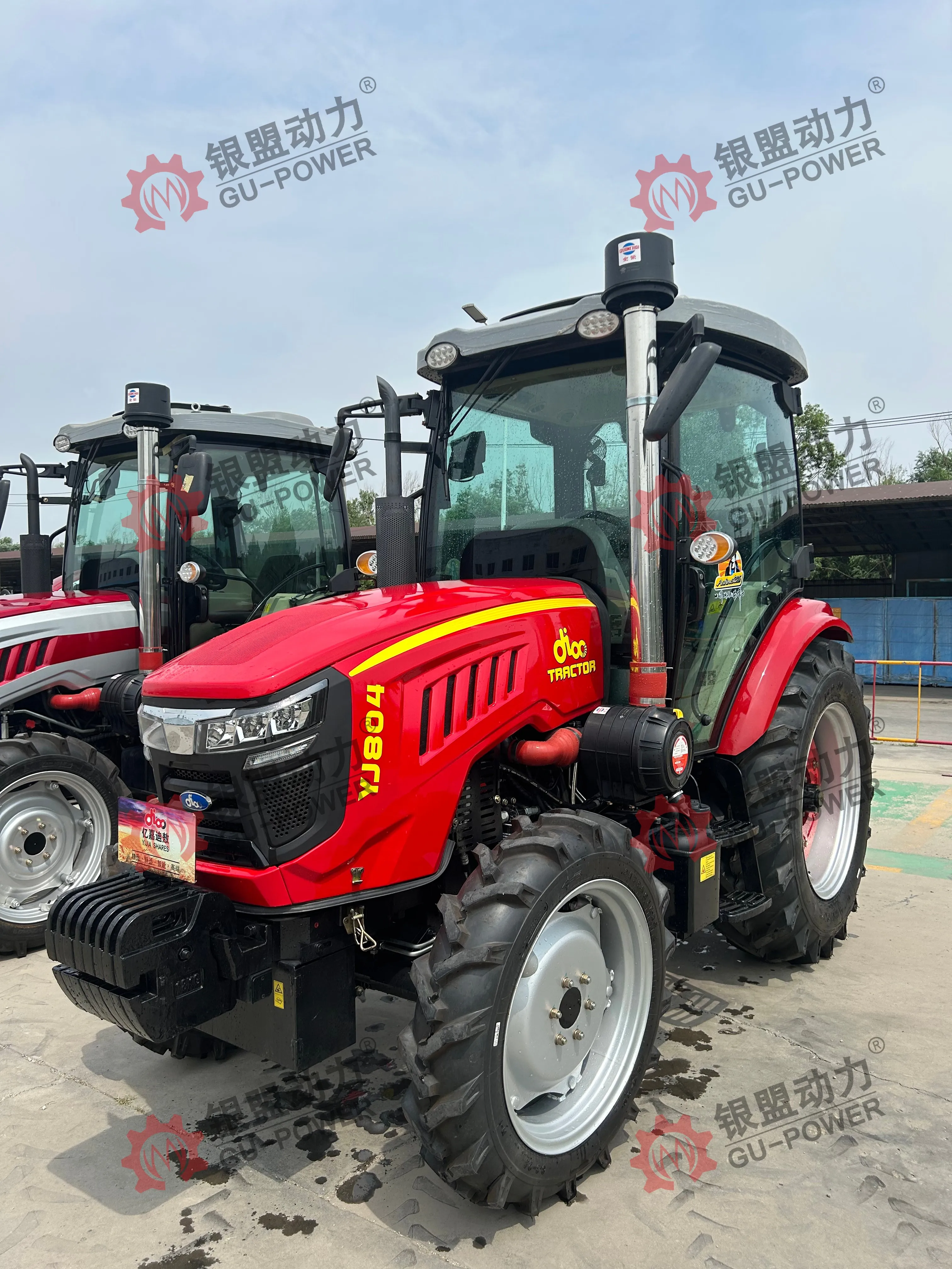 YJ804-2 Wheeled Tractor Agriculture Tractor 50HP 70HP 80HP 4WD Compact ...