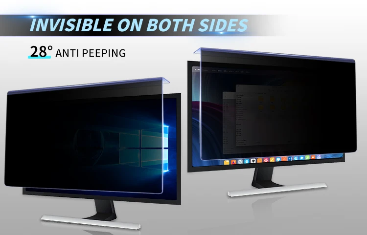 24 Inch Computer Acrylic Monitor Hanging Screen Protector with High ...