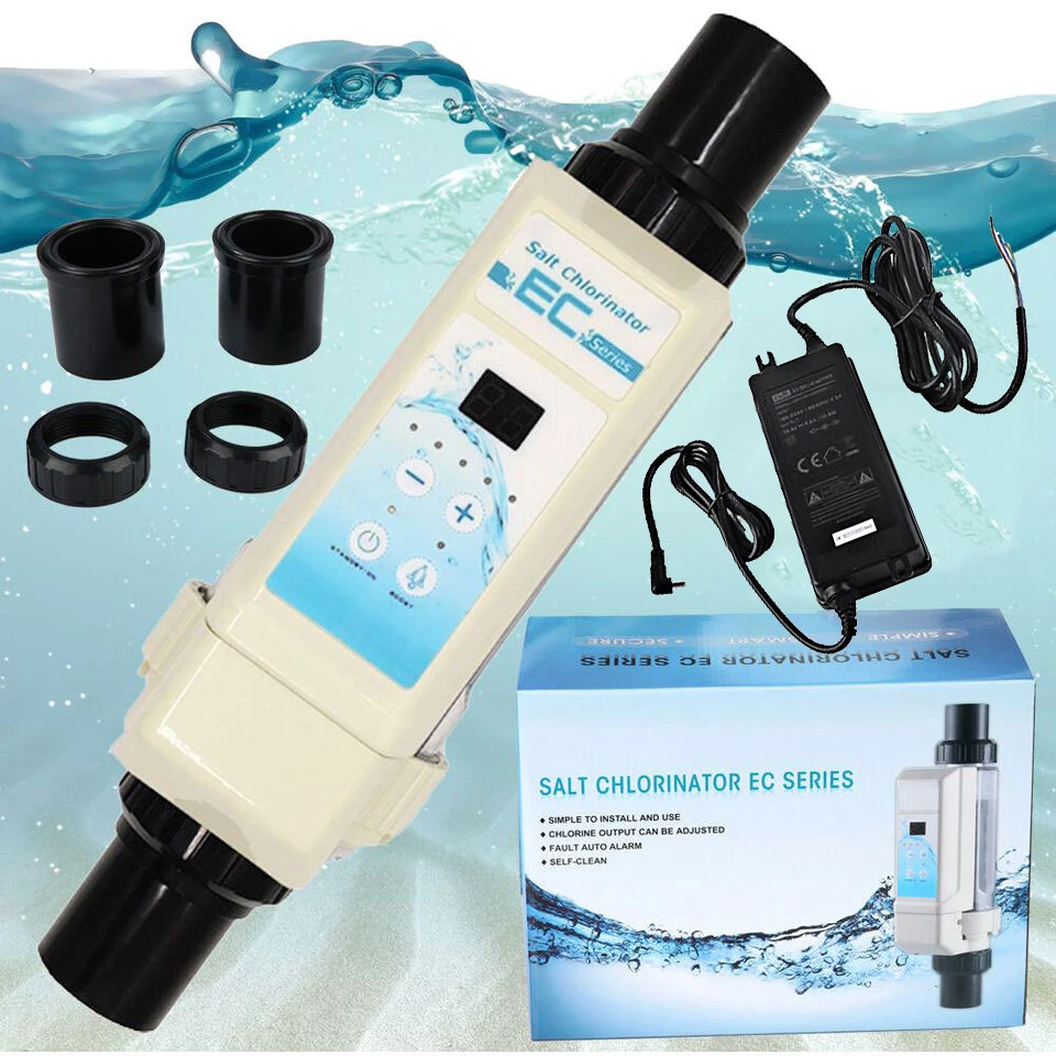 Bewatter Swimming Pool Salt Cell System Saline Chlorinator Electrolyzer ...