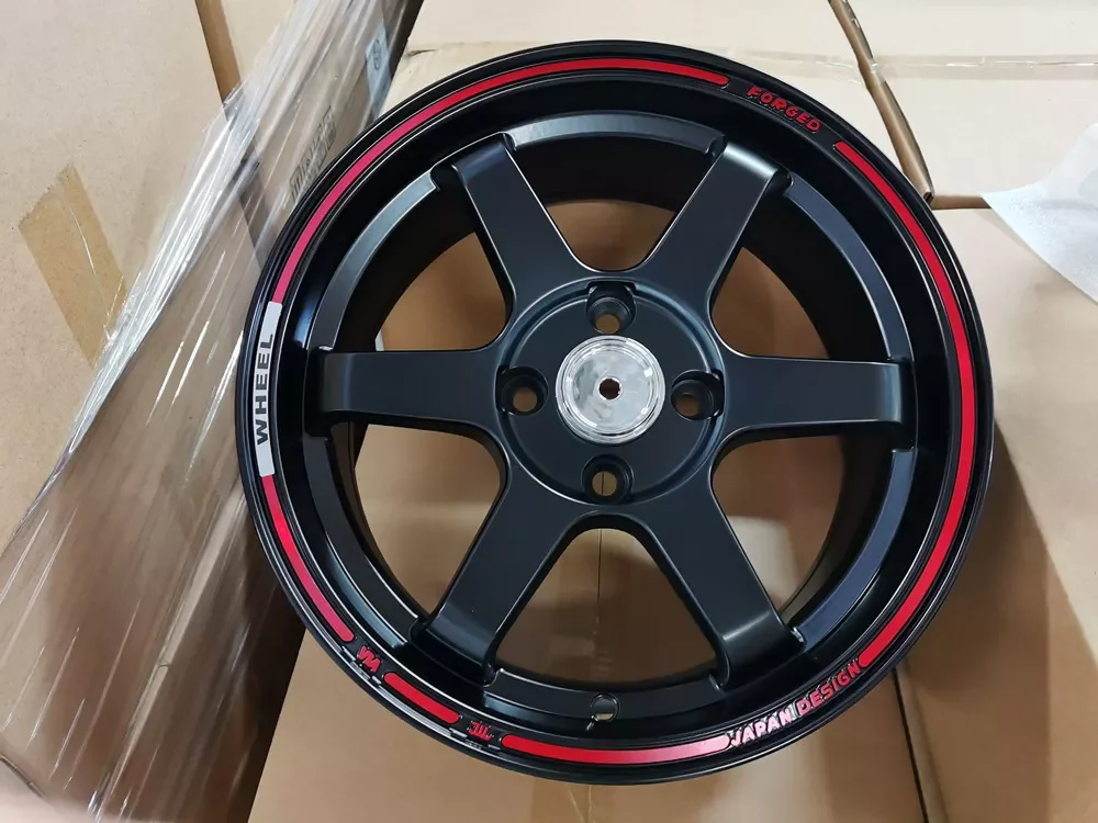 Japan Design TE37 Racing Car Rims - 15 Inch Alloy Wheels