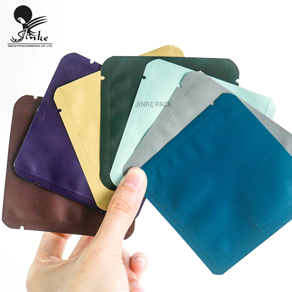 Mini Tea Bag Small Pouch Three Side Seal Aluminum Foil Packaging Mylar ...