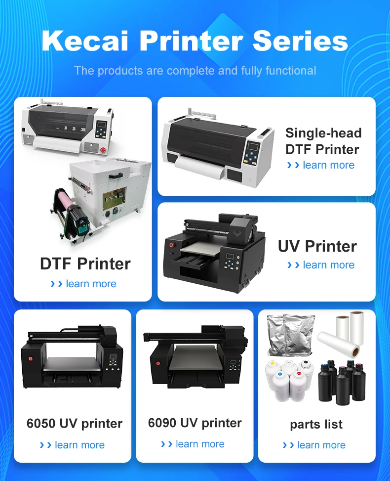 KECAI Professional A3 Size Printing Machine - XP600 DTF Printer for Clothes