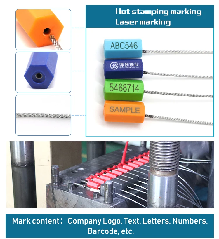 C101- Cable Tie Tag Container Seal Cable Waterproof Seal For Cable ...