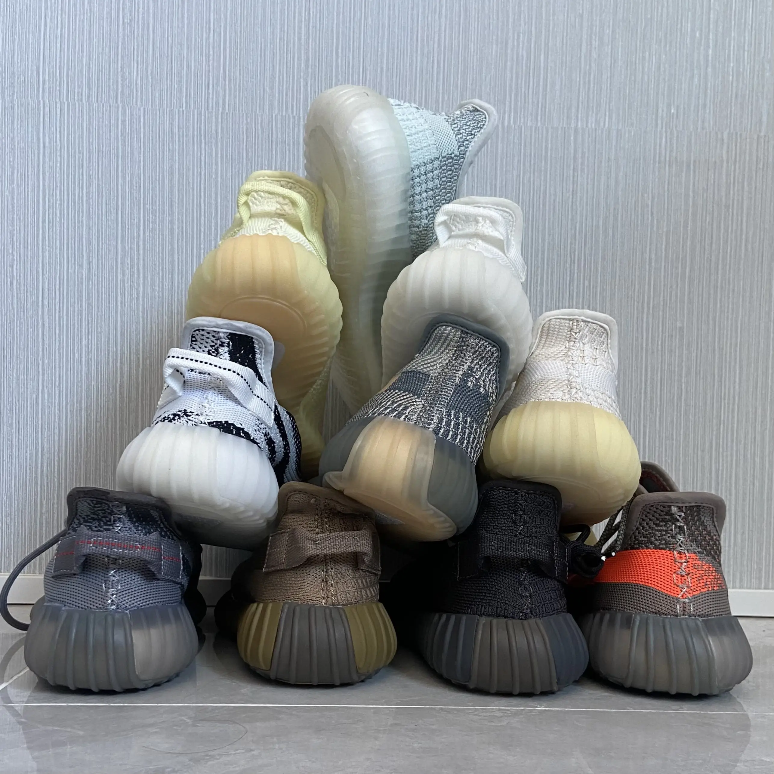 With Box Yeezy 350 Sport Running Shoes Adidaing Chunkies Shoes Black ...