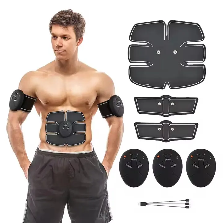 Portable Men Women Workout Building Trainer Ems Abdominal Toning Muscle ...