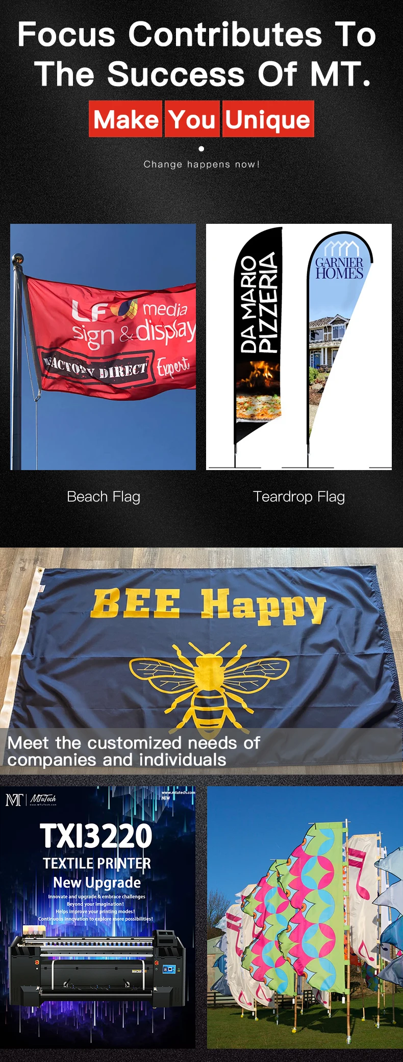 Mt Full Color Digital Inkjet Flag Printing Machine To Make Custom Flags ...