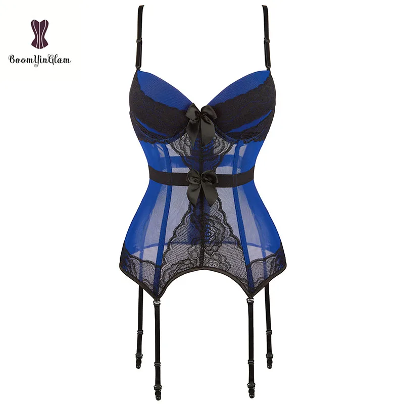 Removable Strap See Through Mesh Lace Bra Bustier Erotic Translucent