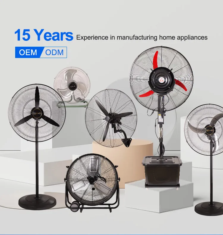 26 Inch Manufactural Electric Ox Stand Fan Industrial Misting Water ...