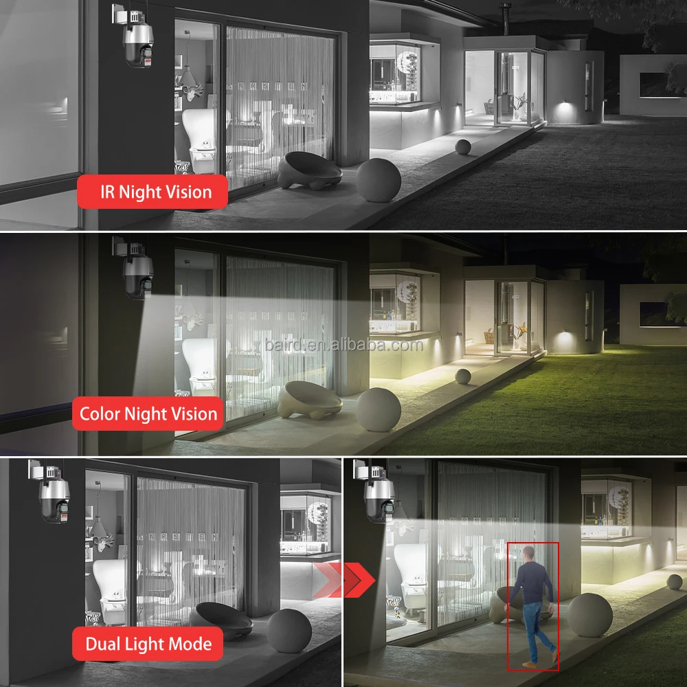 Icsee 2K Wireless Security CCTV IP PTZ Camera - 6MP Dual Lens