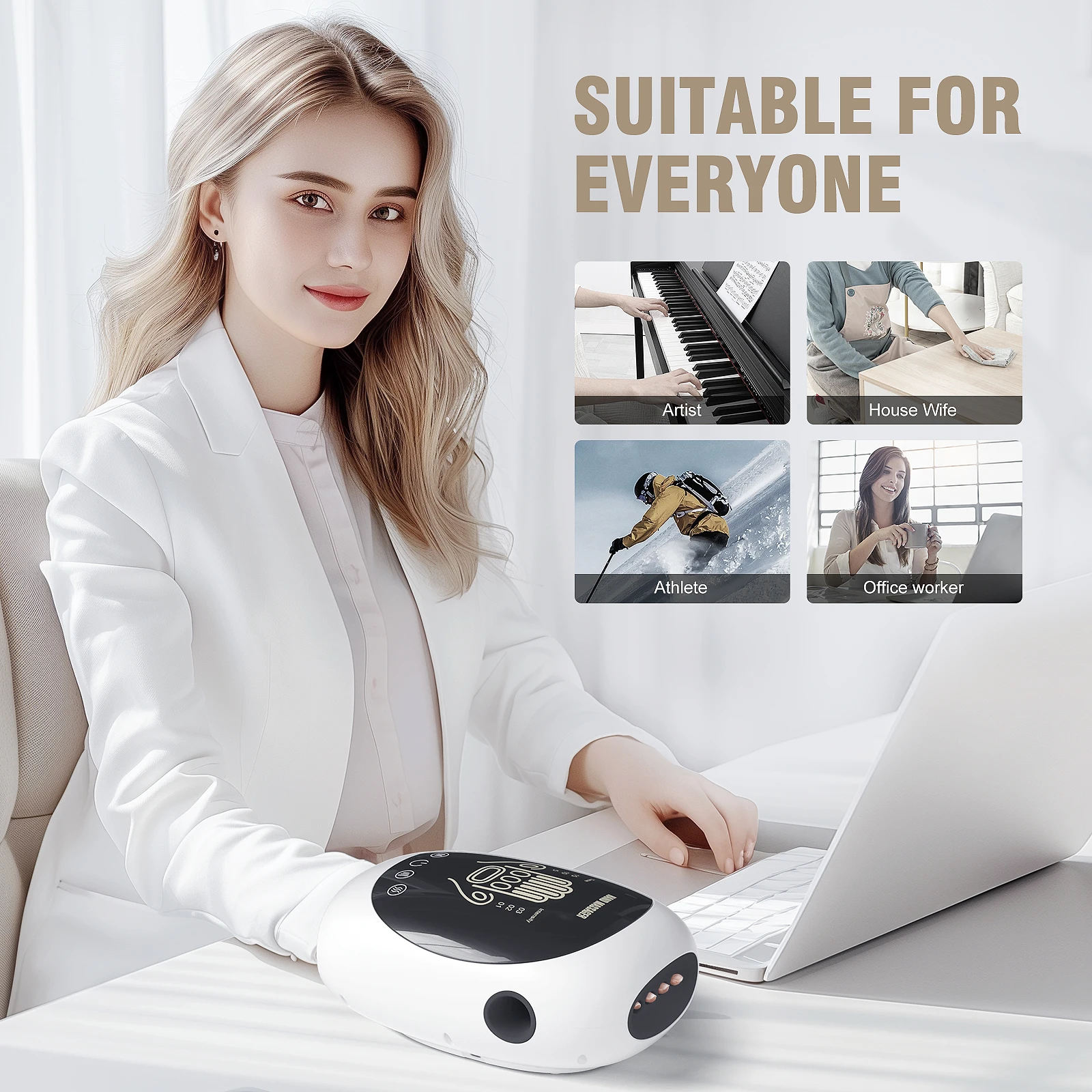 Electric Therapy Portable Acupressure Massage Products Hand Vibrating ...