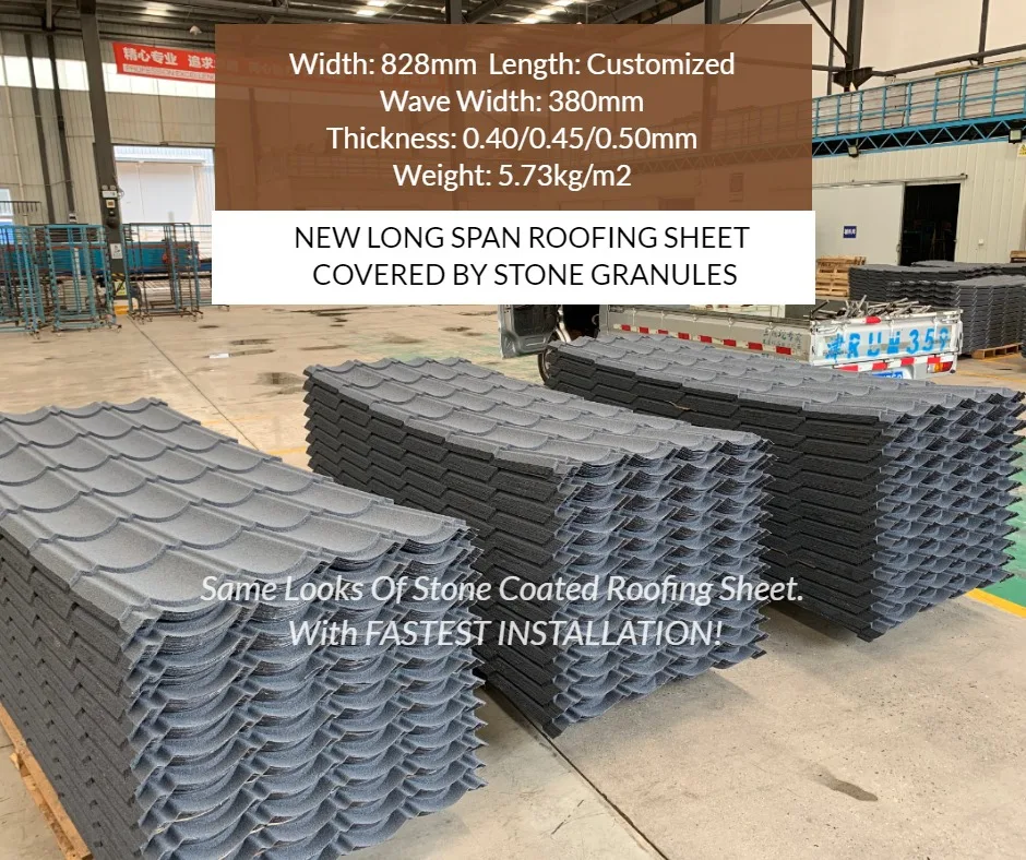 Durable Stone Coated Roofing - Long Span & Heat Resistant