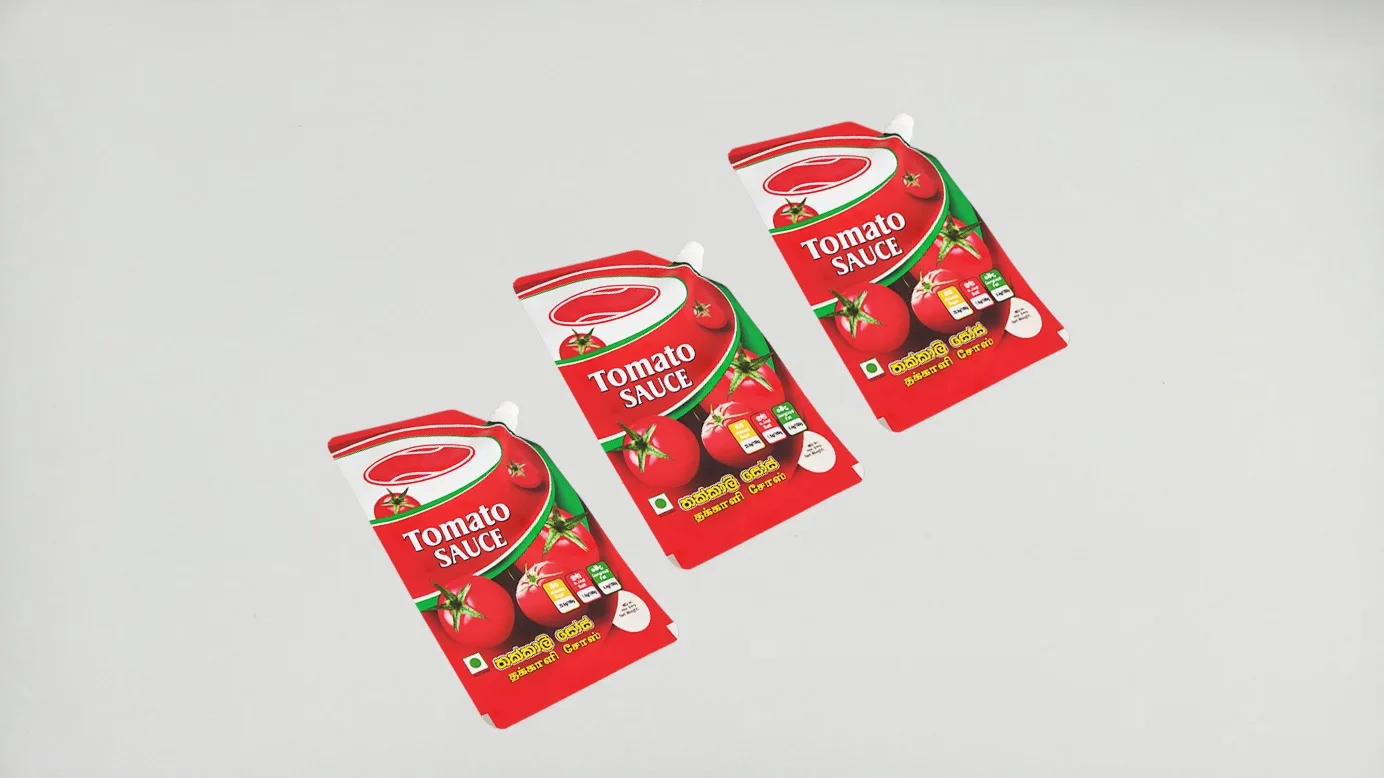 Custom Printed Hot Chili Mayonnaise Paste Condiments Packing Bag Salad ...