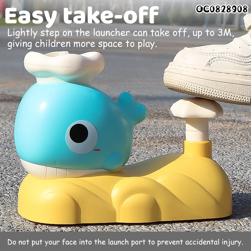 Whale Design Novelty Toys - Flying Discs Launcher Machine