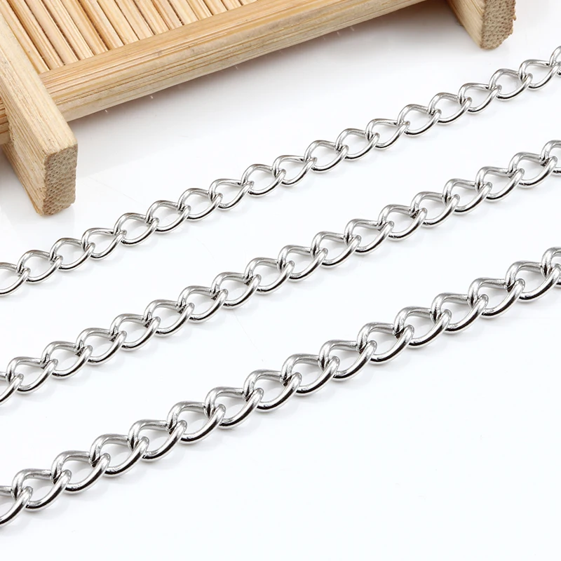 Stainless Steel Welded Extension Chains for Jewelry Making