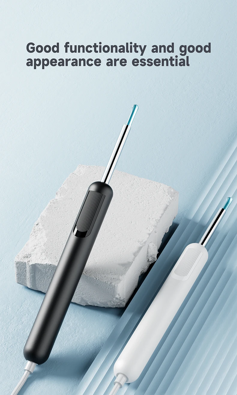 Ear Wax Removal Tool USB Visual Ear Spoon 5.5mm Ear Pick Otoscope ...