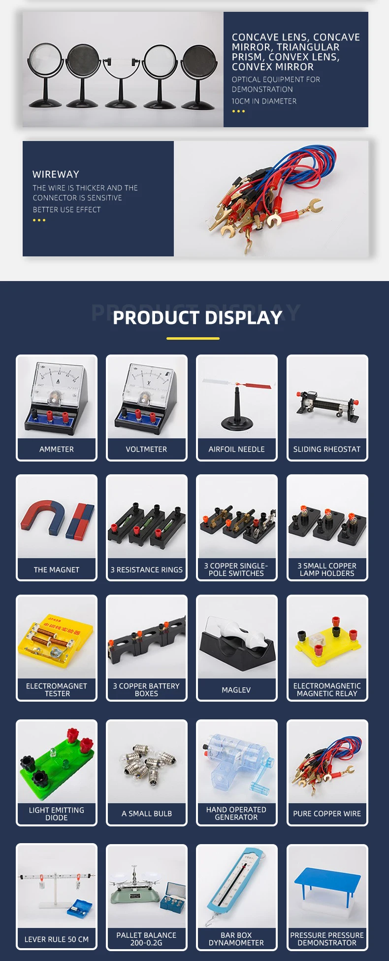 New Arrivals Customized Physics Set Science Educational Kit