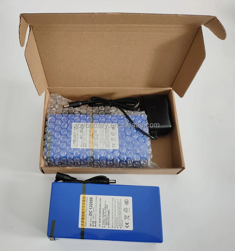 DC 12300 12V 3000mah Lithium Ion Battery Pack for Security