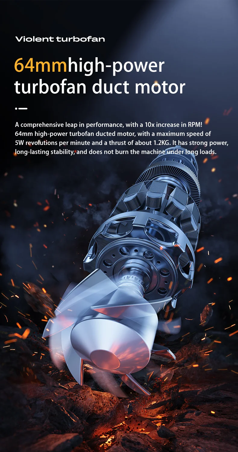 New Design Motor Powerful Strong Violent Mini Fan Turbo Jet With Great ...