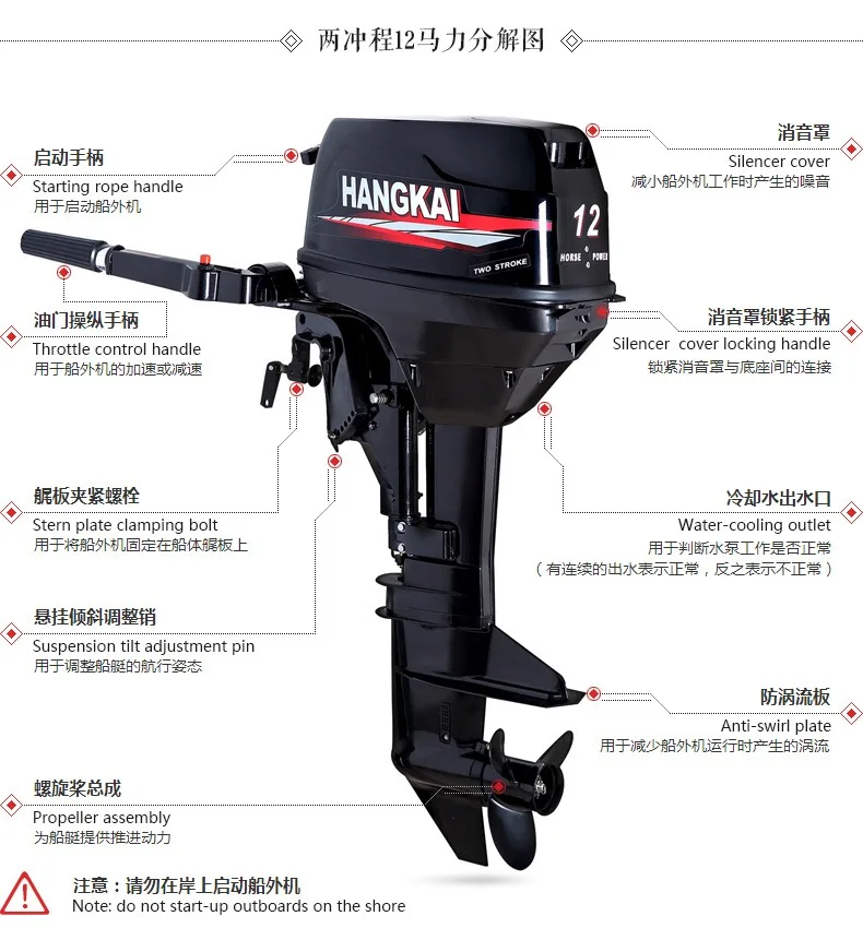 Hangkai Outboard Engines - Reliable 2 Stroke & 4 Stroke Motors