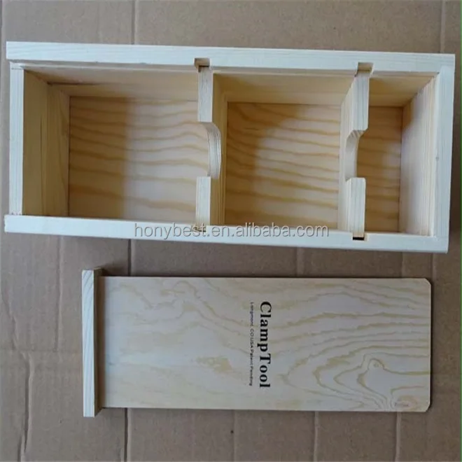 Natural Pine Solid Wood Sliding Glass Lid Keepsake Box