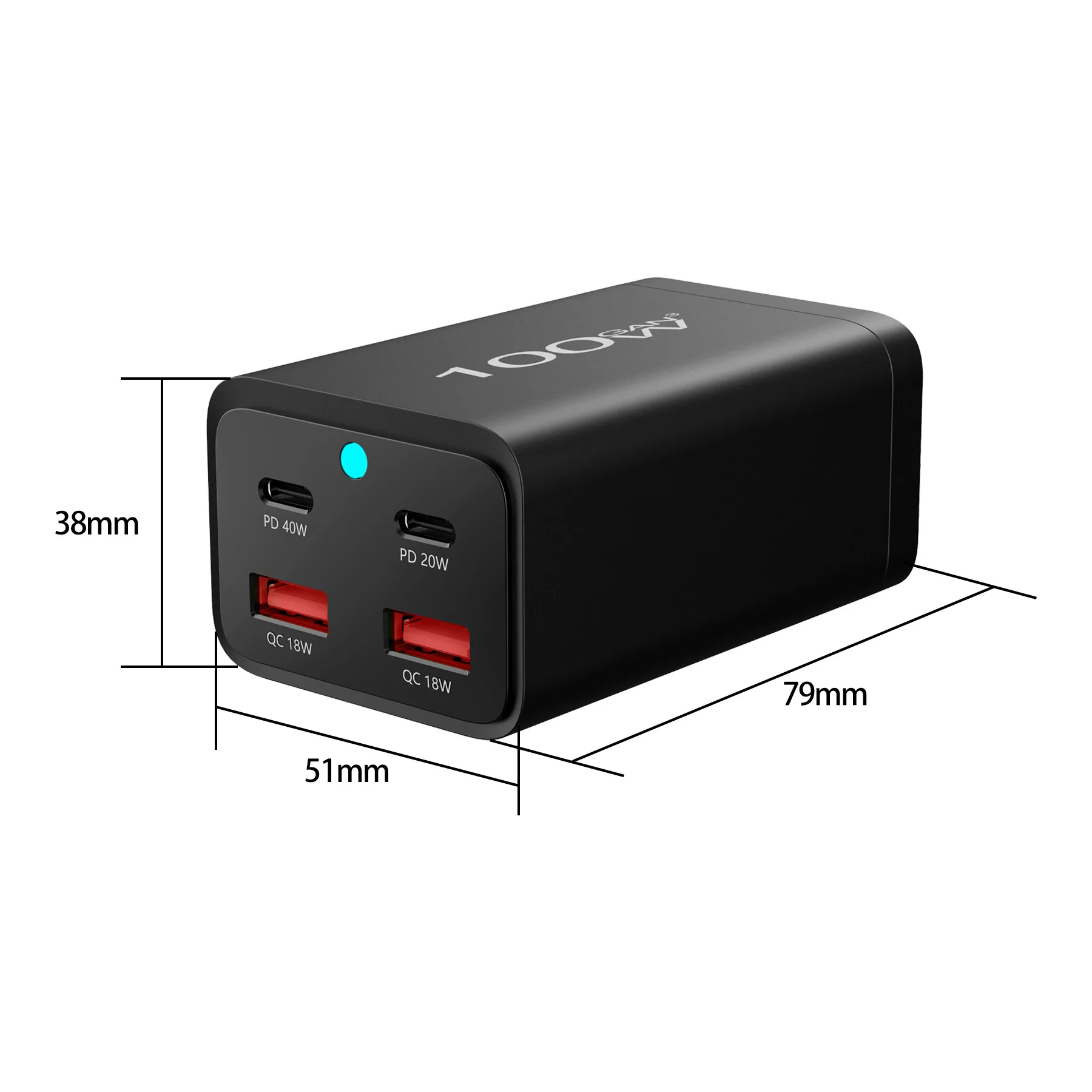 4c2a Multiport 120w Usb C Charger Wall Block Au Us Uk Plug Laptop Power ...
