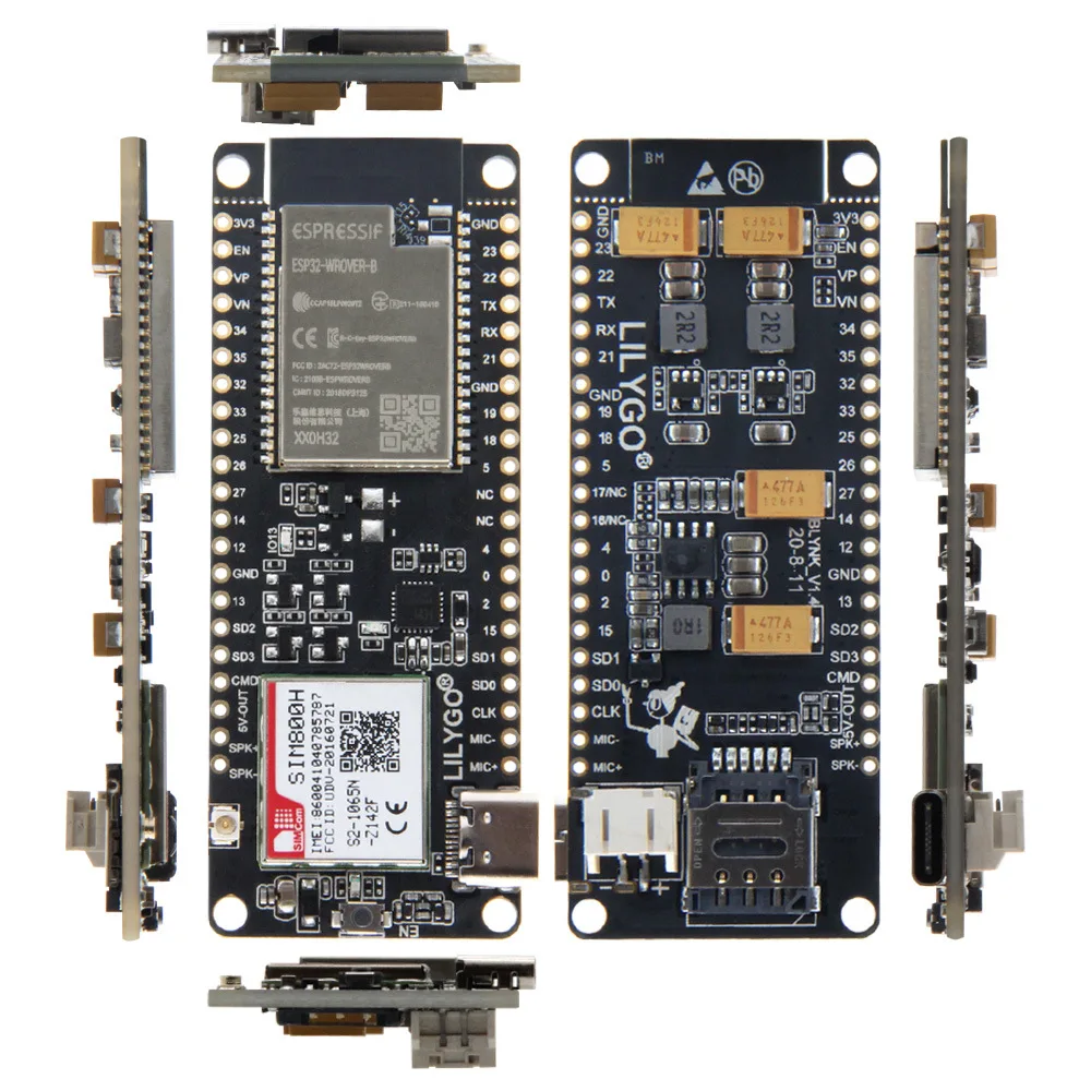 Lilygo T-call V1.4 Sim800h Esp32 Wireless Development Module 2g Lte Usb Sim Antenna Wifi Module ...