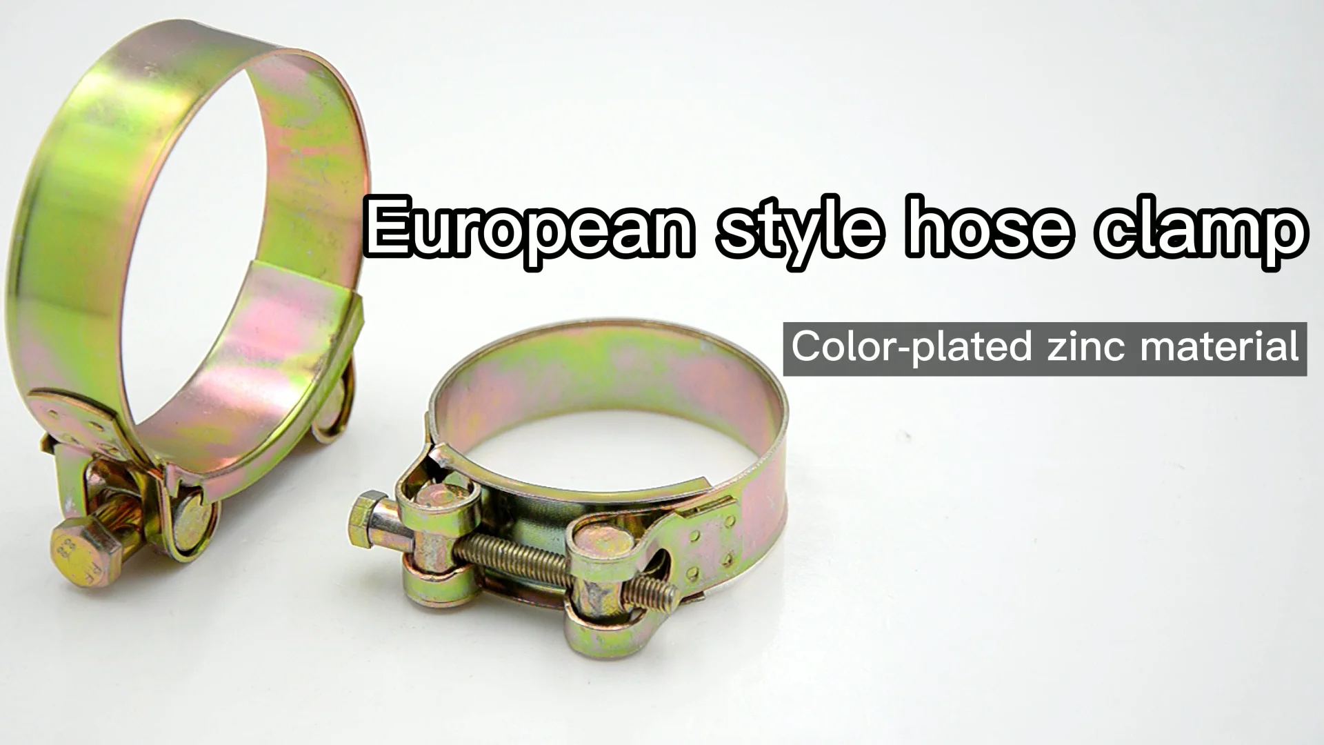 Factory Heavy Duty Zinc Plated Stainless Power Lock Hose Clamp Assembly ...