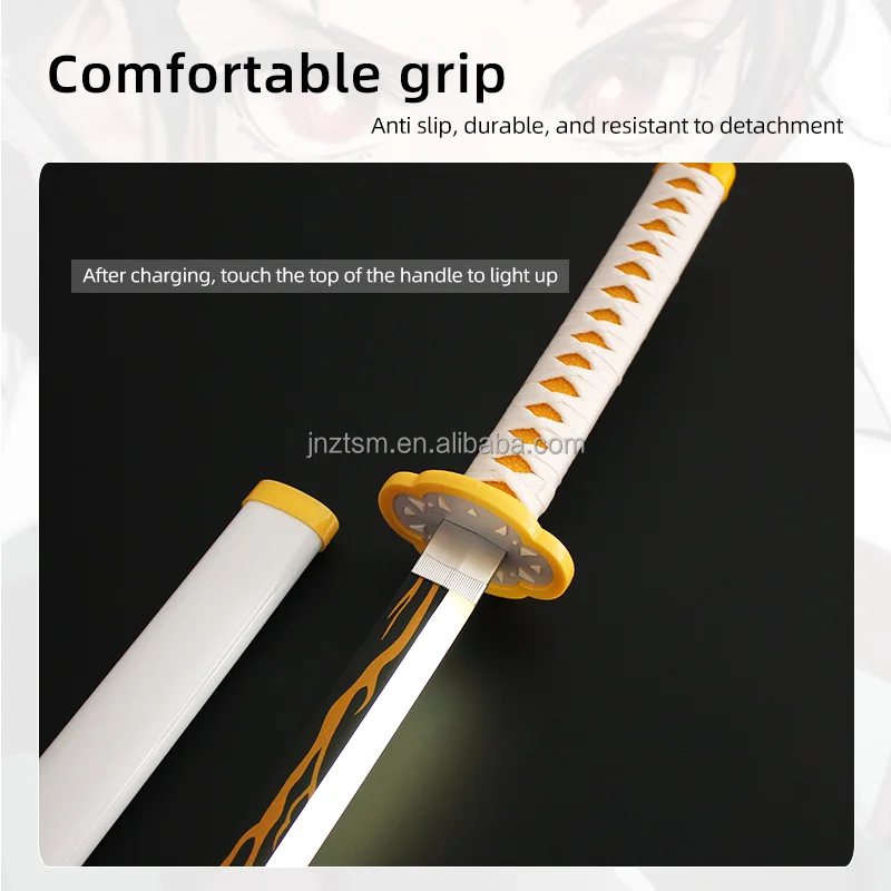 Luminescent Demon Slayer Katana Sword - Safe Wooden Bamboo