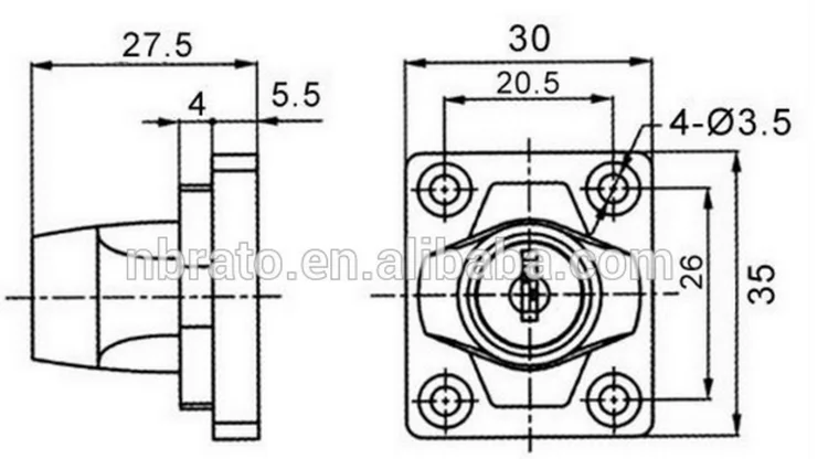 Multi-specification Panel Tool Box Hasp Keyed Alike Zinc Alloy Cabinet ...