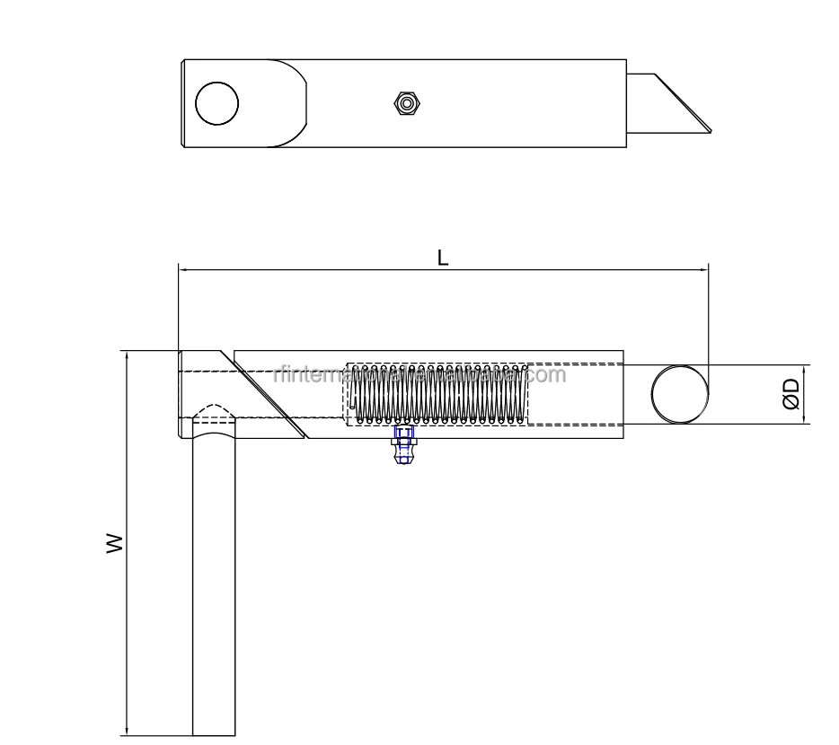 Galvanized Spring Loaded Gate Door Latch Fence - Buy Quick Release ...
