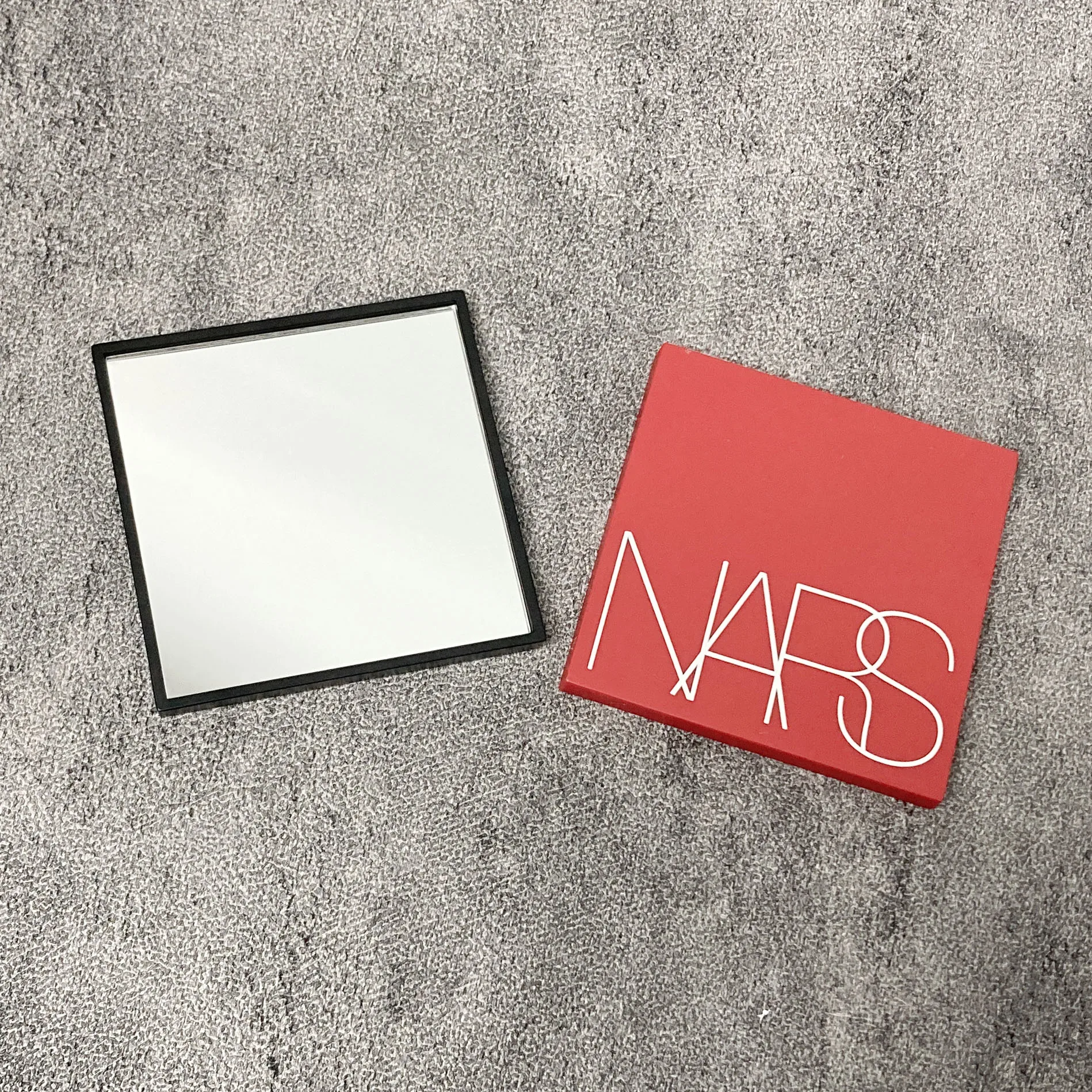 Matte Coating Single Side Small Makeup Mirror Mini Square Cosmetic ...