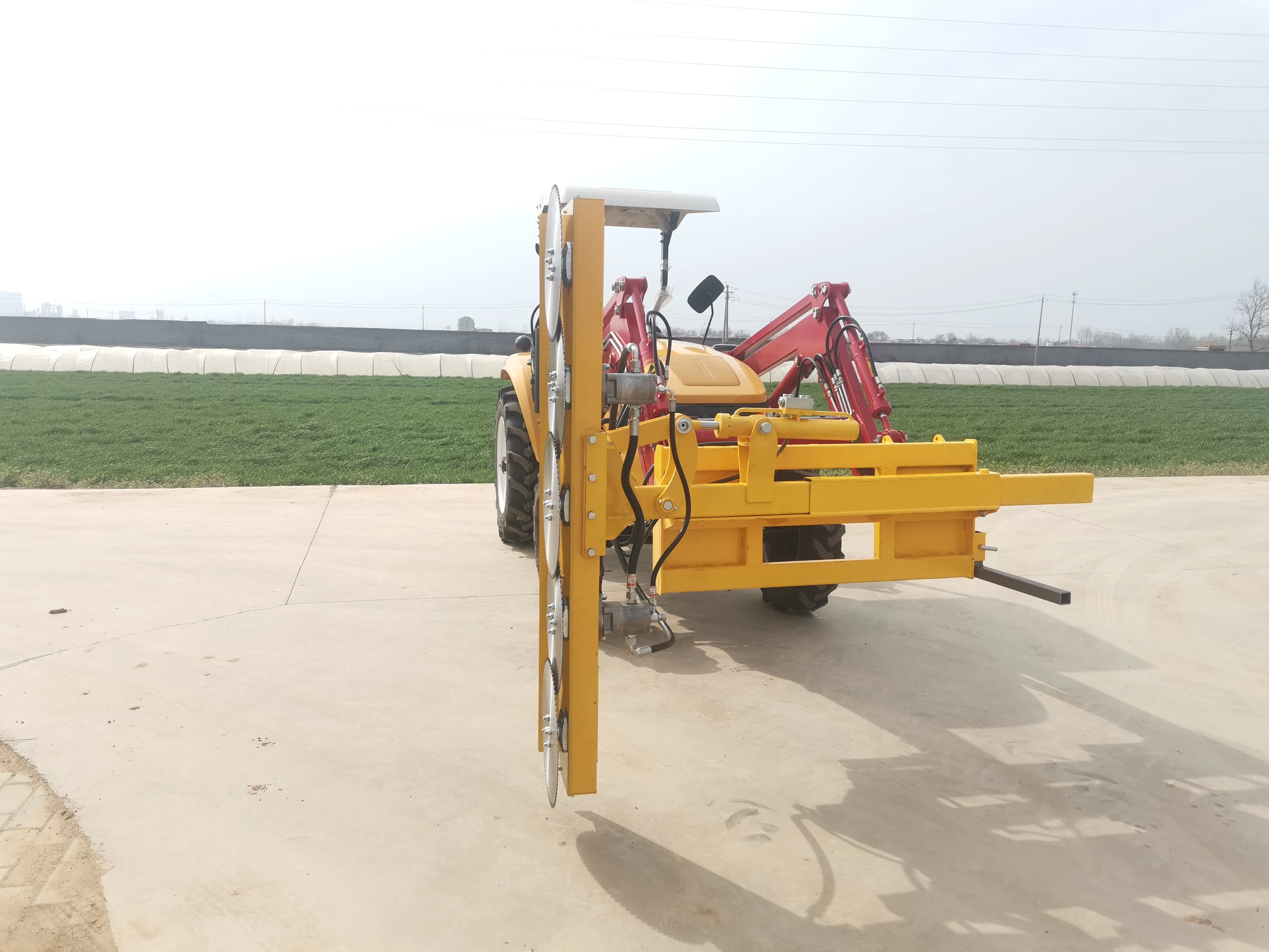 Tree Cutting Sawer Tractor Front End Loader Cutter Head
